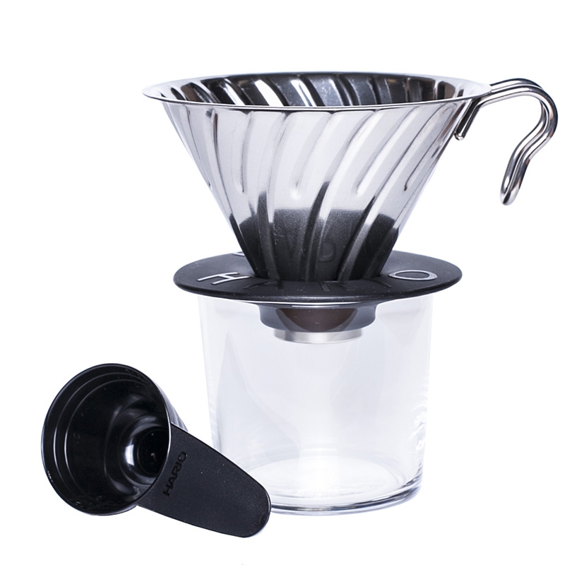Brewer V60 02 - Metal With Silicon Base, Hario